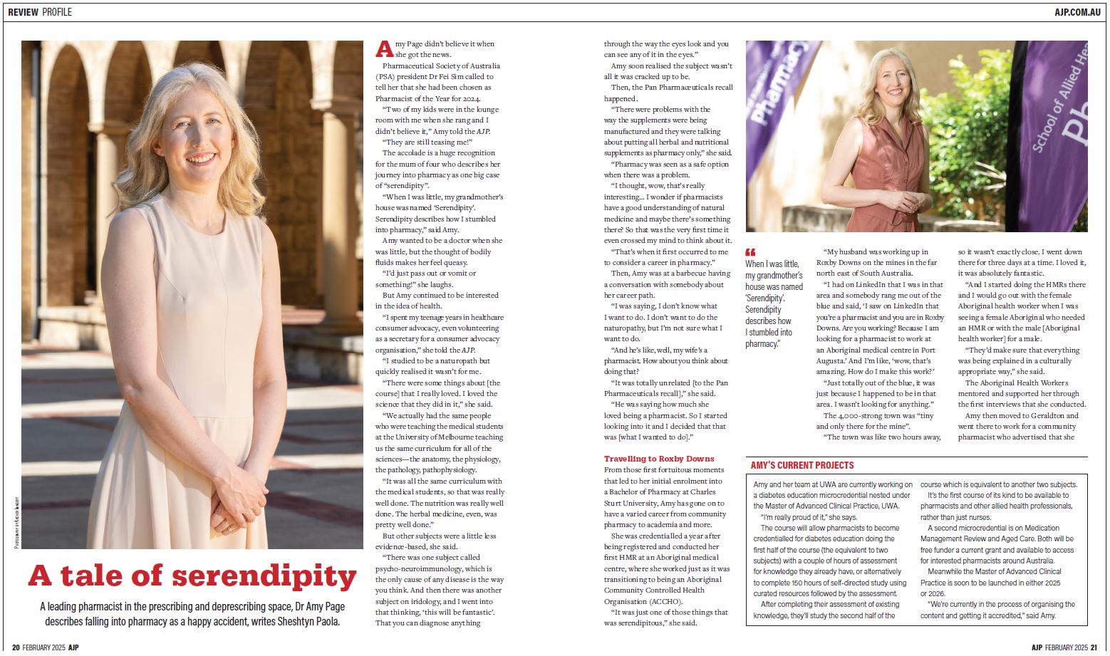 AJP Magazine - Amy Page Review Profile